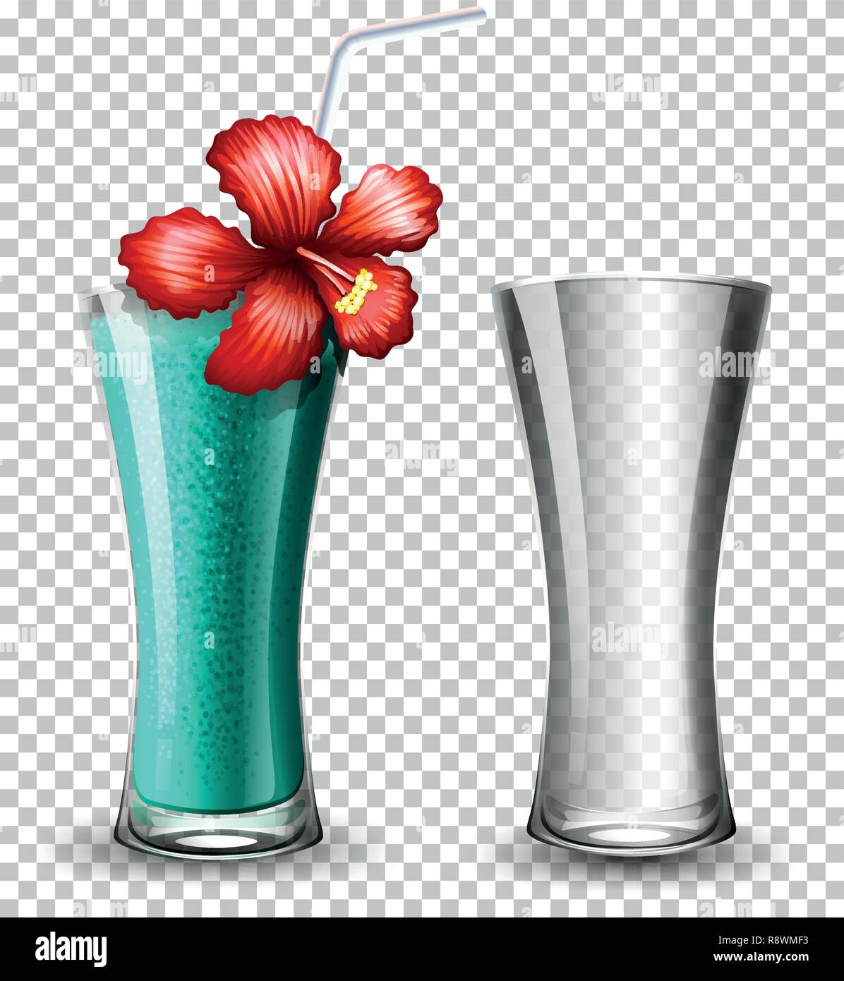 Cocktail on transparent background illustration Stock Vector Image ...