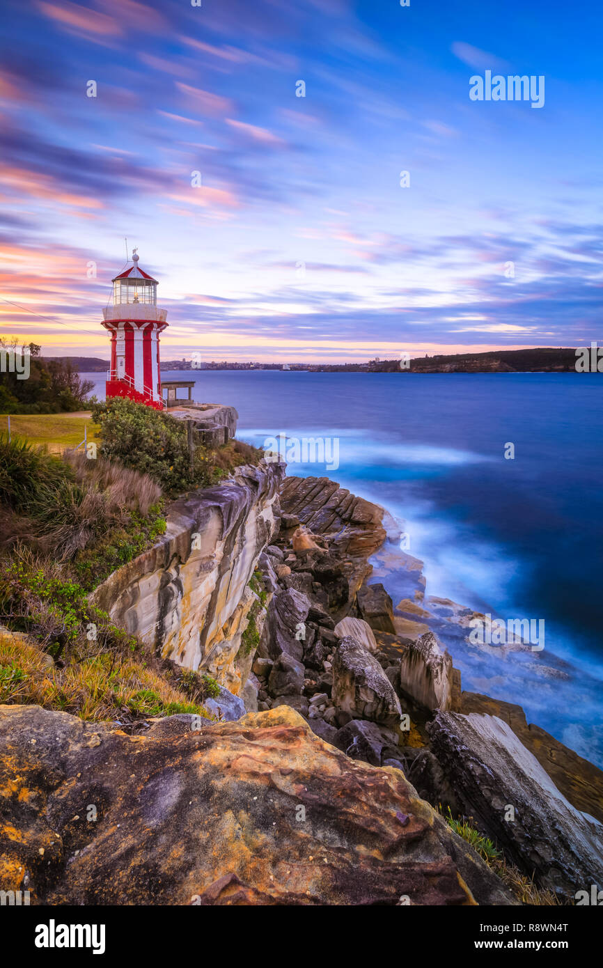 Hornby Lighthouse Sunset, Sydney Stock Photo - Alamy