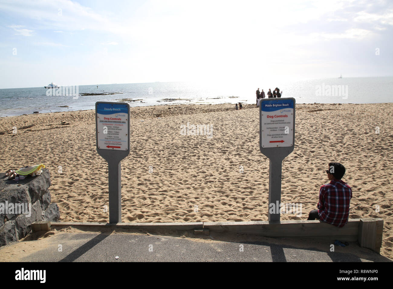 Where Dendy Beach becomes Middle Brighton Beach, Melbourne, Victoria ...