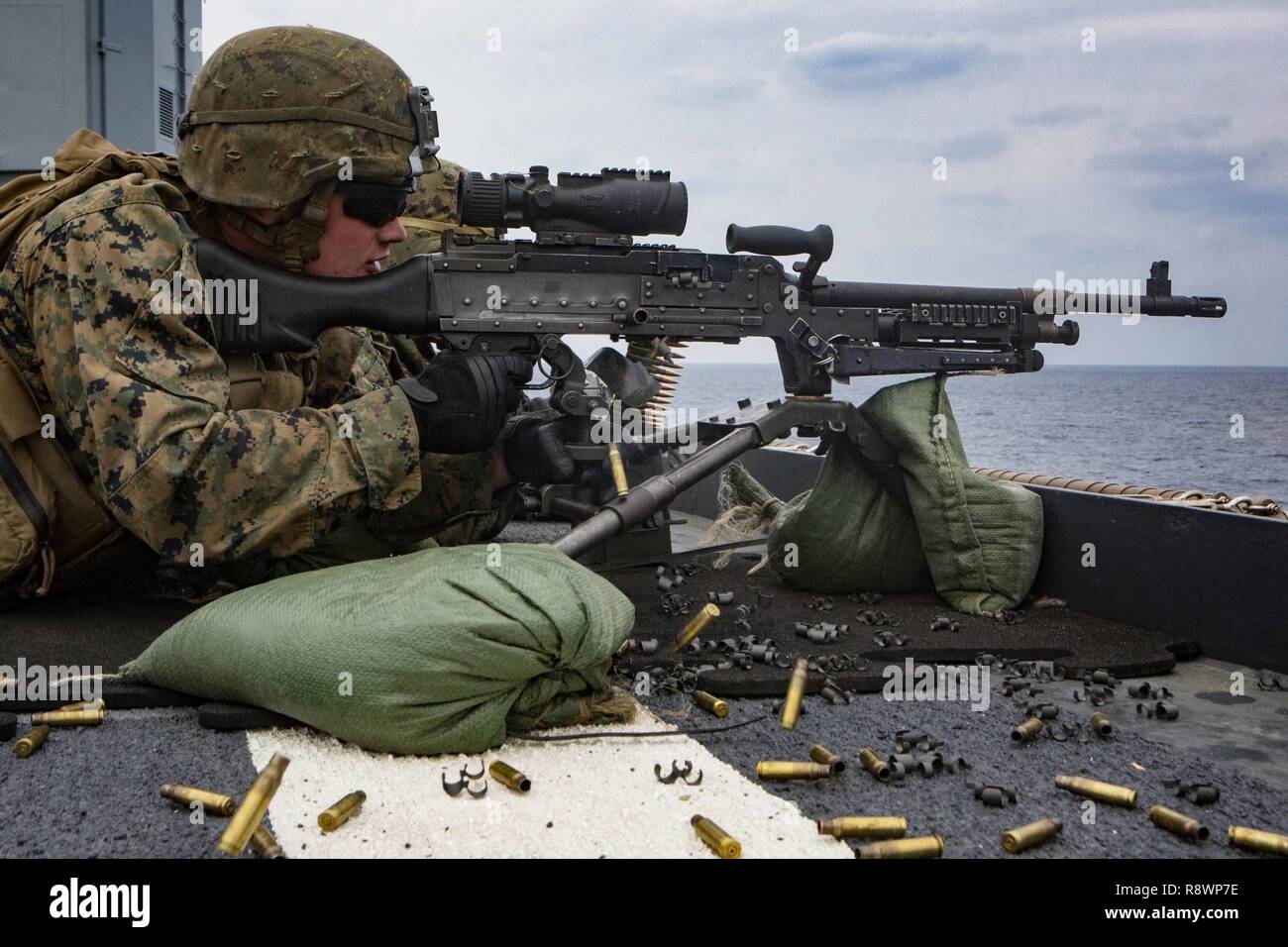 Lance Cpl. Dakota Patterson, a machine gunner with Echo Co., Battalion ...