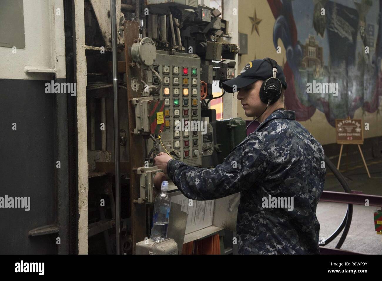 NORFOLK, Va. (March 11, 2017) Aviation Ordnanceman Airman Bryan Tyson ...