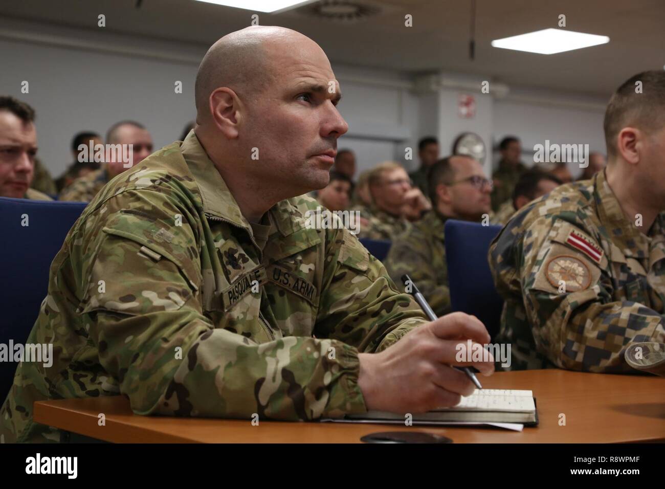 U.S. Lt. Col. Dave Pasquale of the 4th Battalion, 319th Field Artillery ...