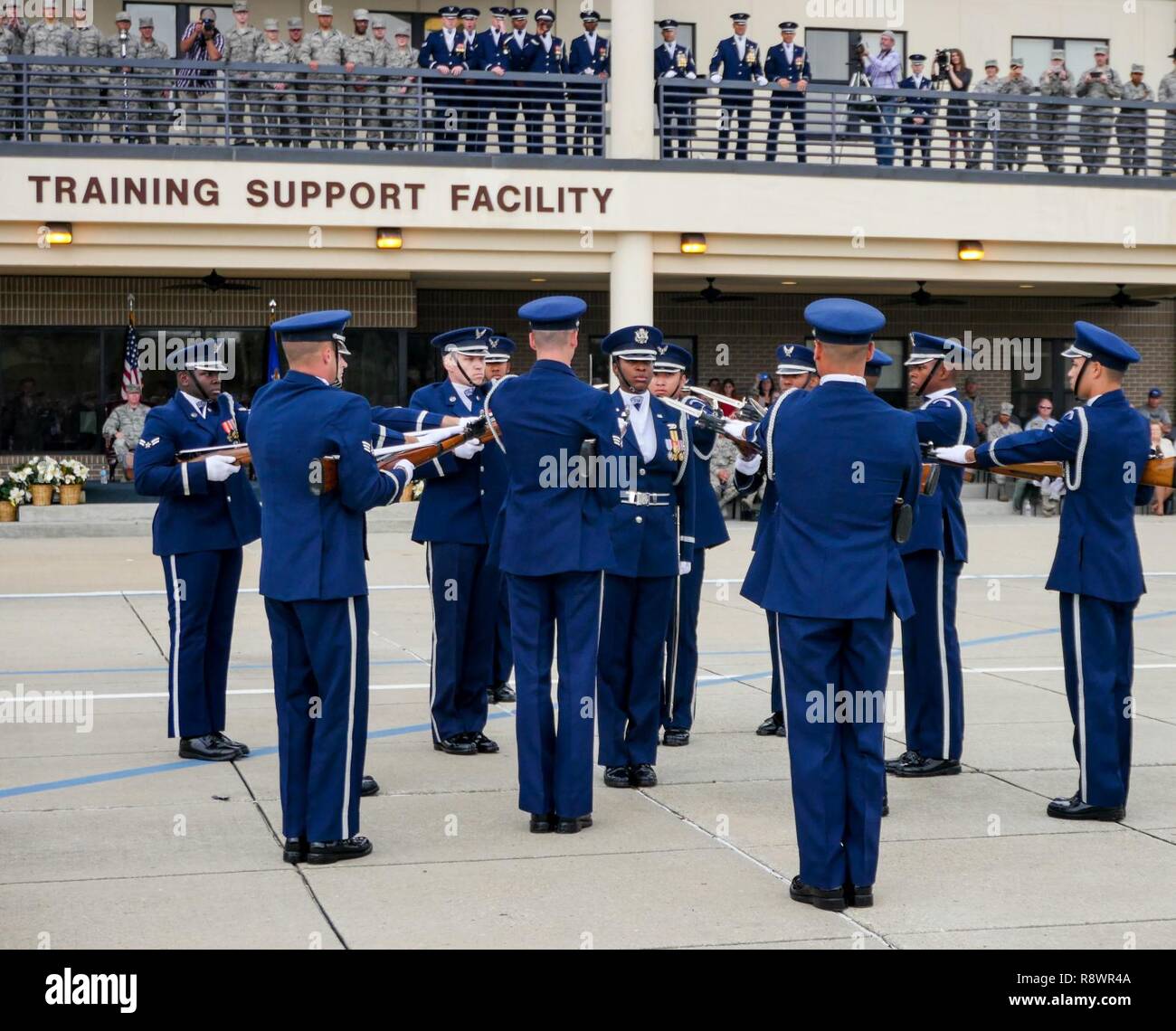 The U.S. Air Force Honor Guard Drill Team debuts their 2017 routine ...
