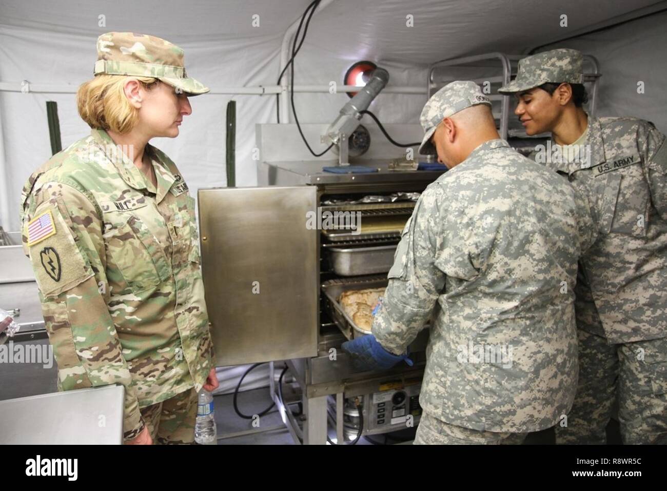 United States Army Reserve Command CW5 Pamela Null evaluates the 49th ...