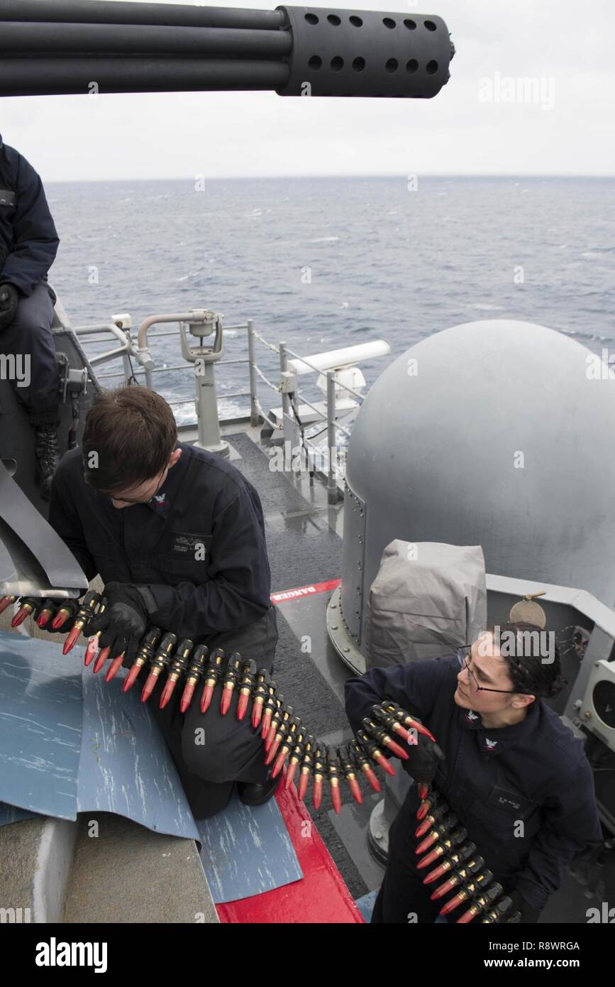 PHILIPPINE SEA (March 14, 2017) Fire Controlman 2nd Class Michael ...