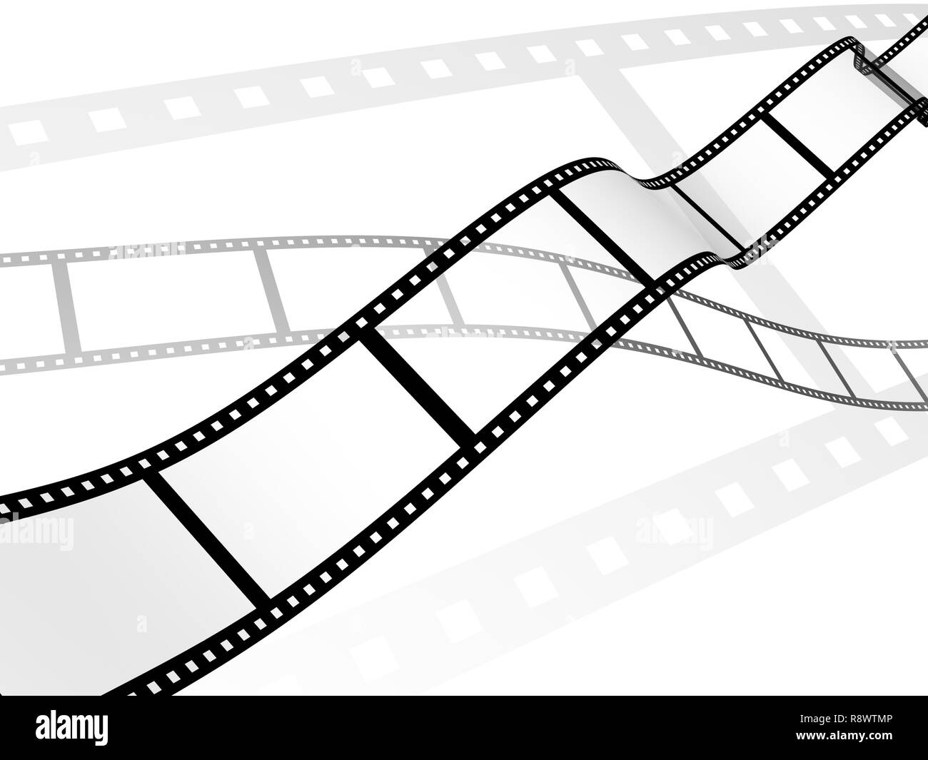 Background - 3d abstract photographic film. Object over white Stock ...