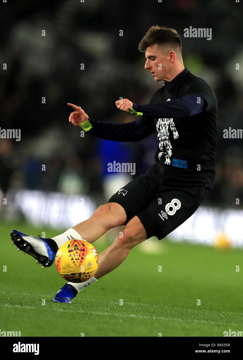 Derby countys mason mount warms up prior hi-res stock photography and ...