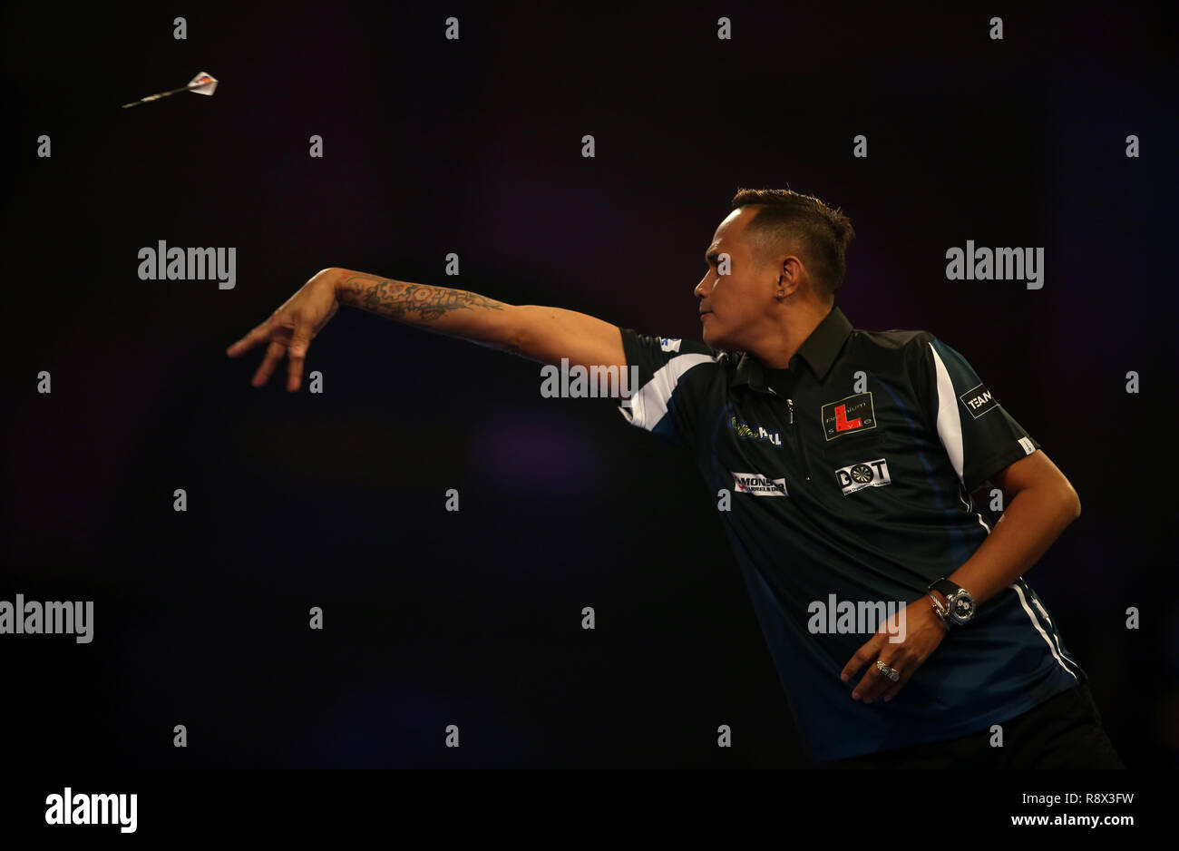 Lourence Ilagan in action during day five of the William Hill World ...
