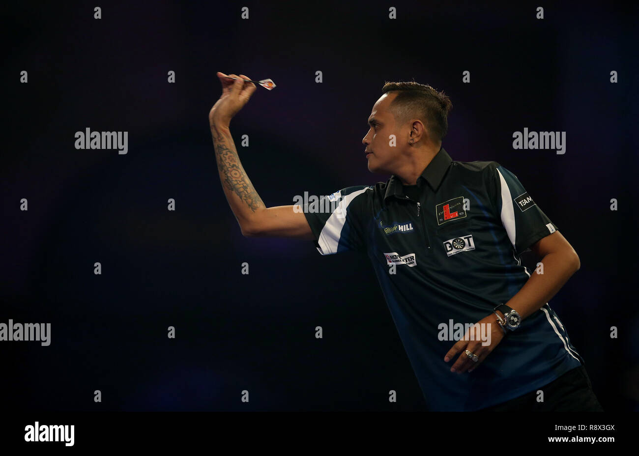 Lourence Ilagan in action during day five of the William Hill World ...