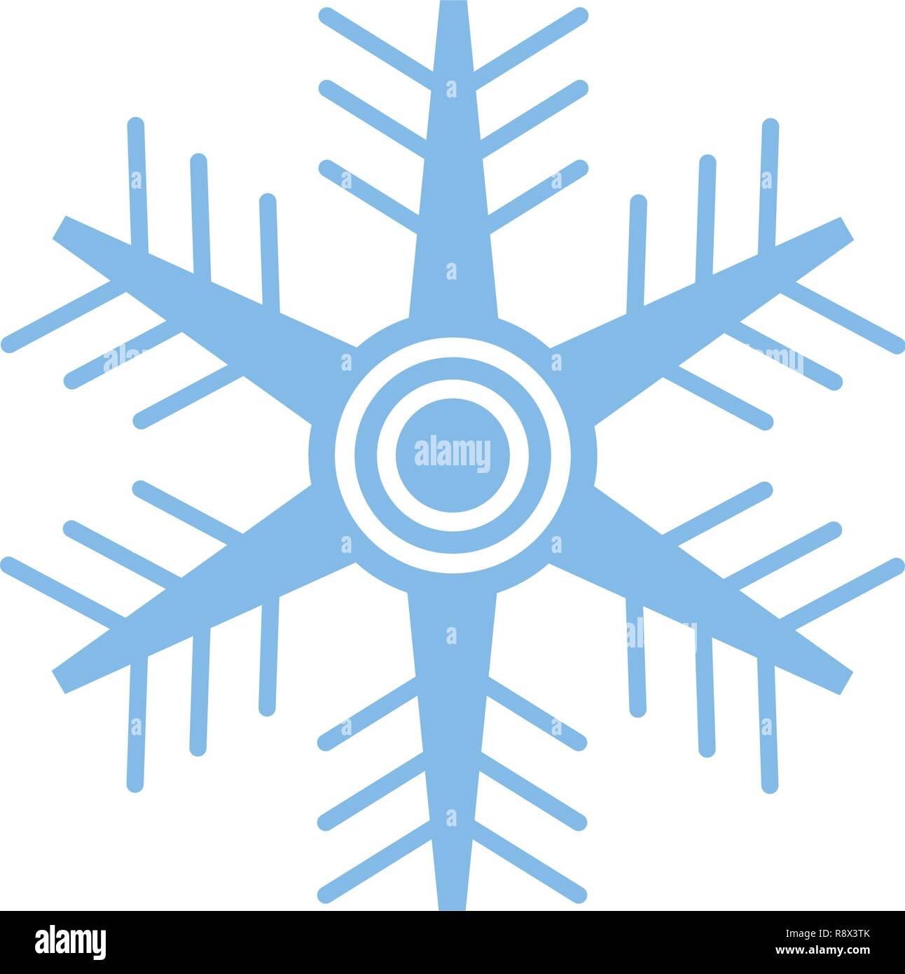snowflake icon on white background Stock Vector Image & Art - Alamy