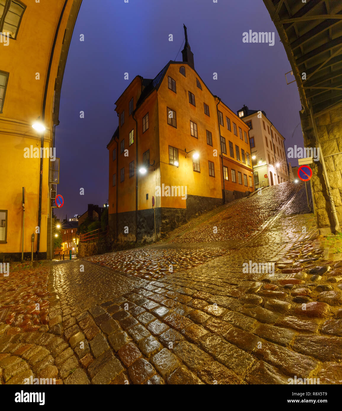 Stockholm night street hi-res stock photography and images - Alamy