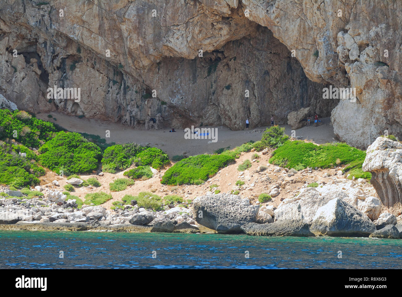 The Cave of the Colombi also called cave of the pigeons, located on the ...