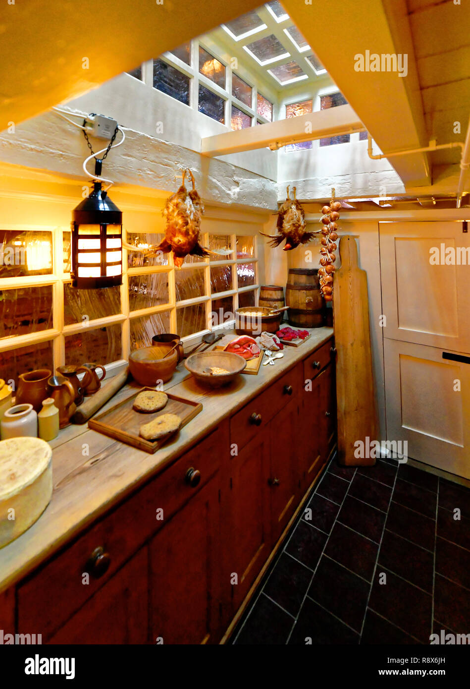 Portsmouth Hampshire HMS Victory galley cooking quarters Stock Photo ...