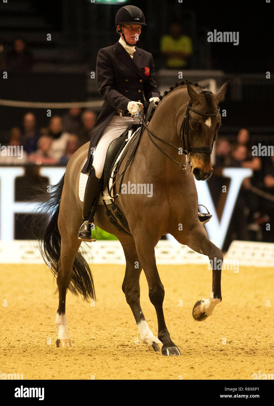 Great Britain's Lara Butler riding Rubin All Asad competes in the FEI ...