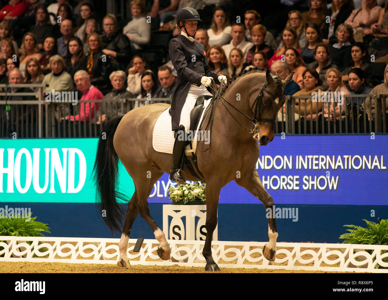 Great Britain's Lara Butler riding Rubin All Asad competes in the FEI ...