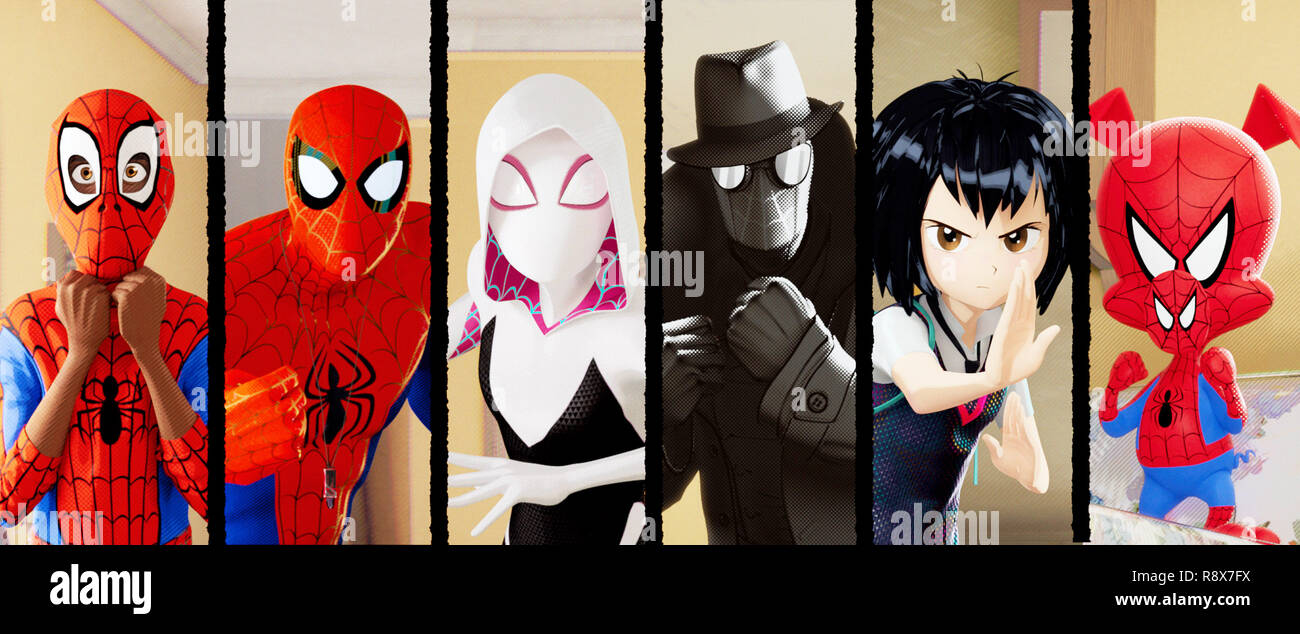 SPIDER-MAN: INTO THE SPIDER-VERSE, from left: Miles Morales (voice ...