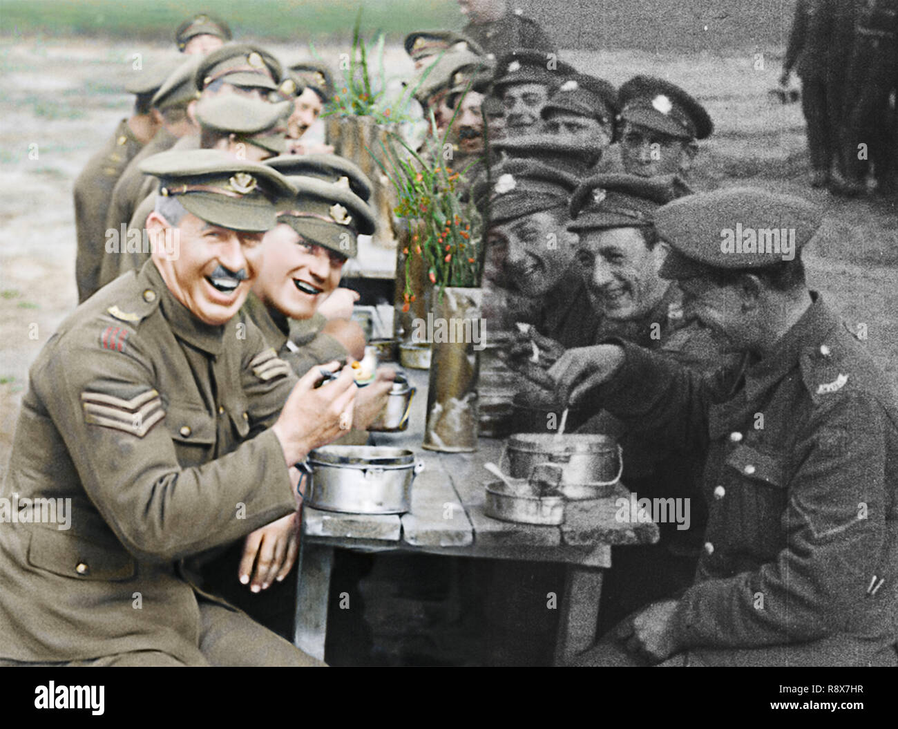 THEY SHALL NOT GROW OLD, film frame of soldiers during World War I ...