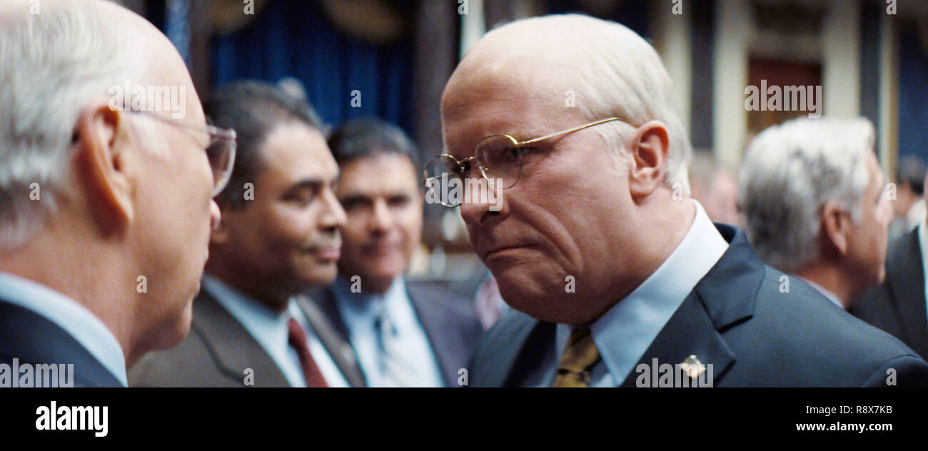 VICE, Christian Bale as Dick Cheney (right), 2018. © Annapurna Pictures ...