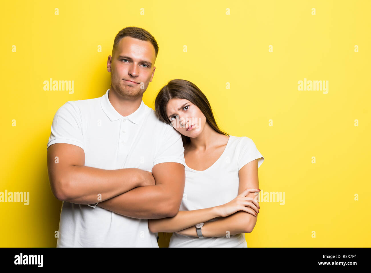 Putting head on shoulder hi-res stock photography and images - Alamy