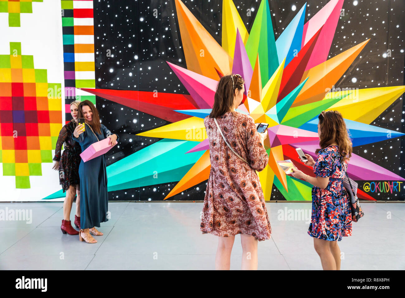 Scope international contemporary art show gallery display hi-res stock ...