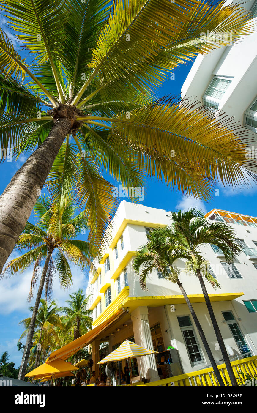 Bright scenic morning view of classic 1930s Art Deco-era architecture ...