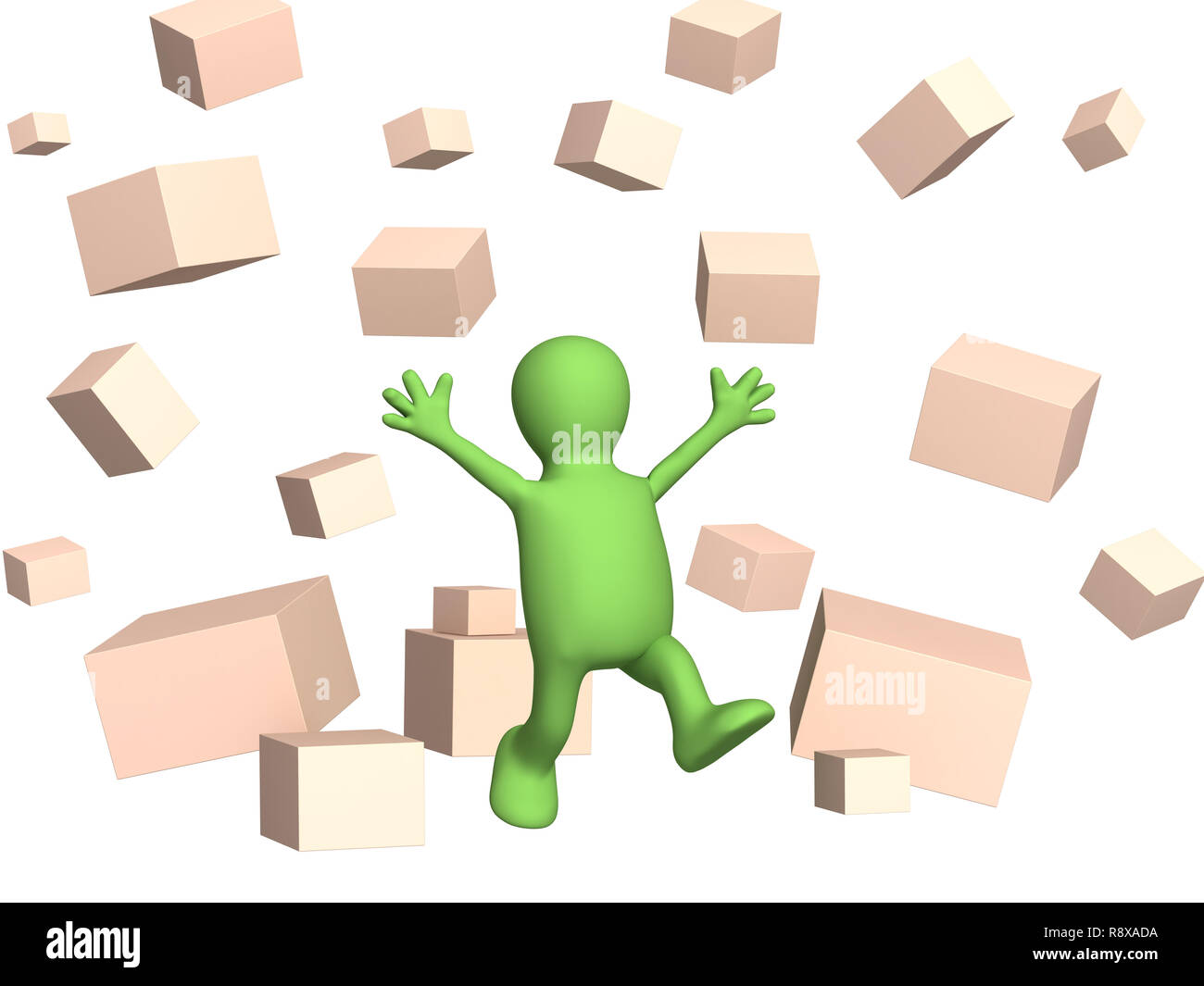 Person falling over cartoon hi-res stock photography and images - Alamy