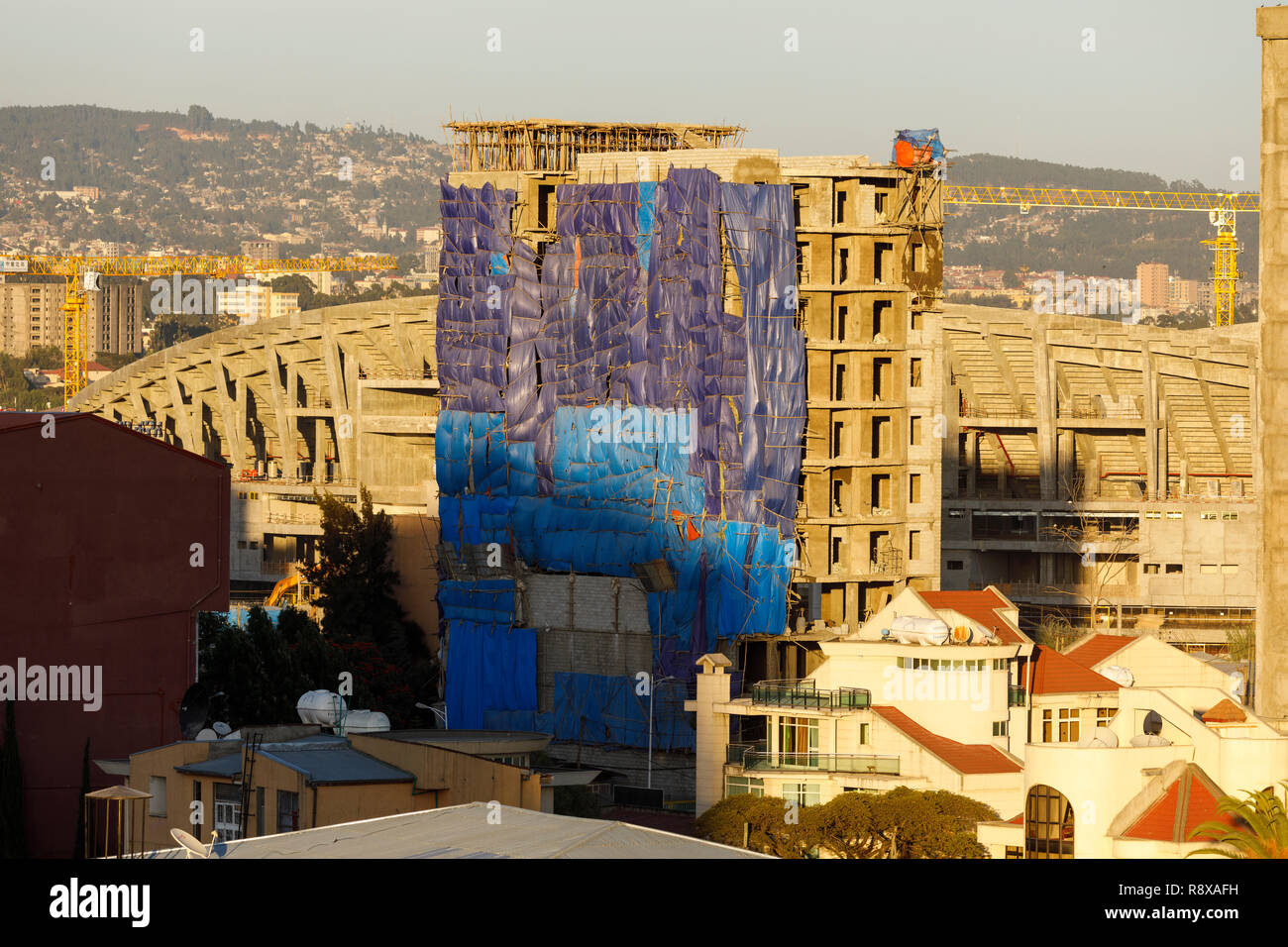 Building. Addis Abeba. Ethiopia. Africa Stock Photo - Alamy