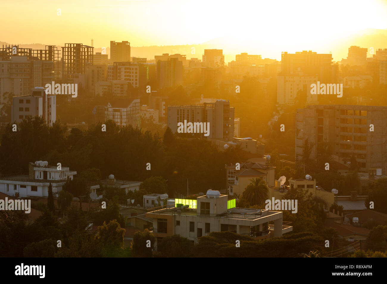 Building. Addis Abeba. Ethiopia. Africa Stock Photo - Alamy