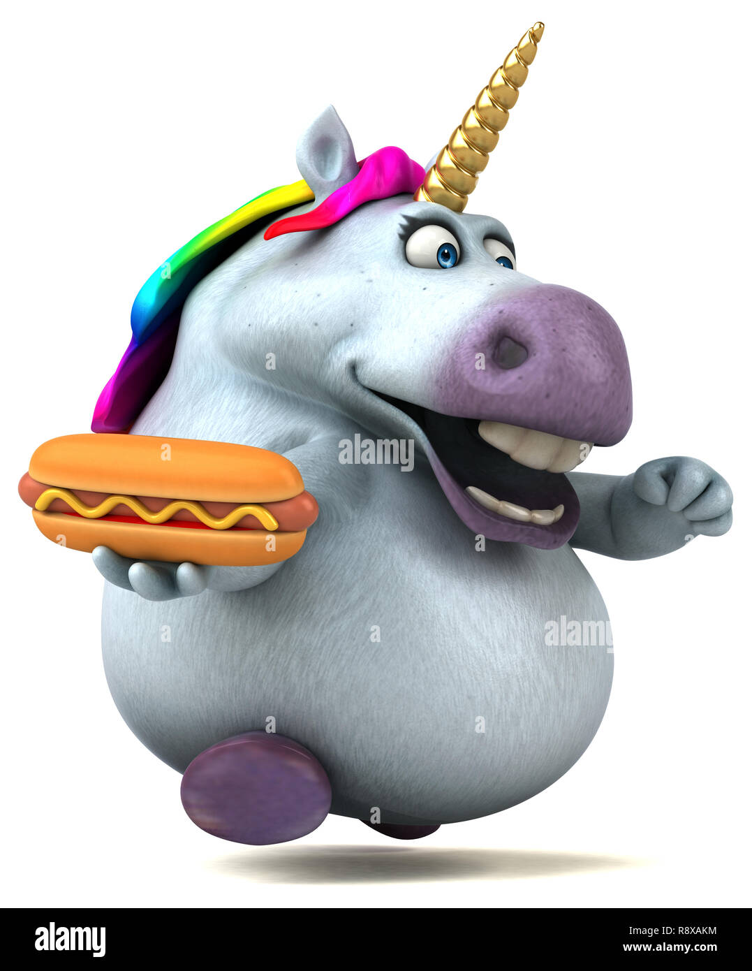 Funny Fat Cartoon Unicorns