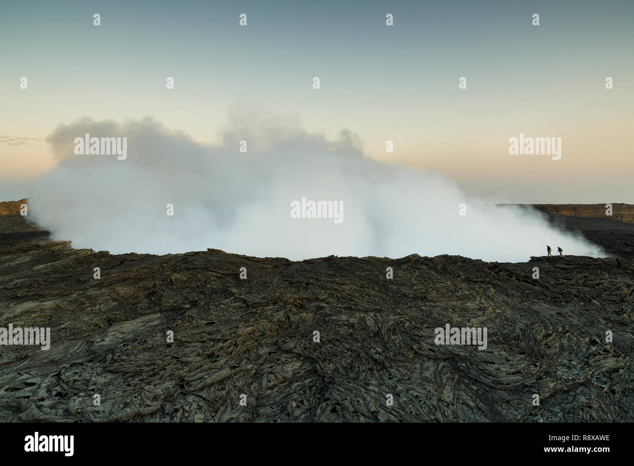 Erta Ale volcano in Danakil Depression desert in Ethiopia. Africa Stock ...