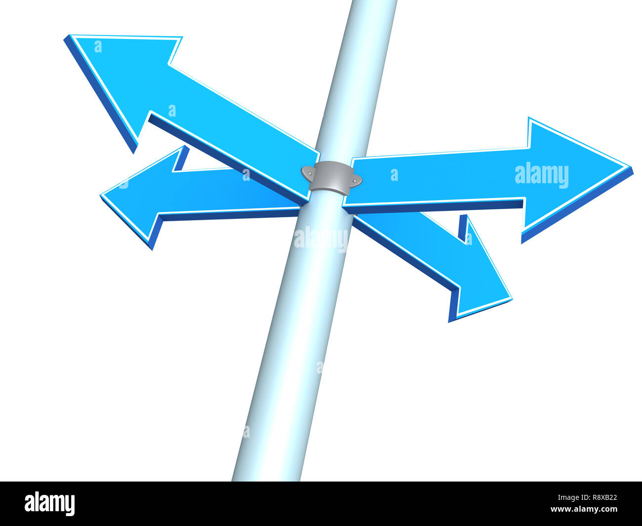 Four indexes - arrows, specifying different directions Stock Photo - Alamy