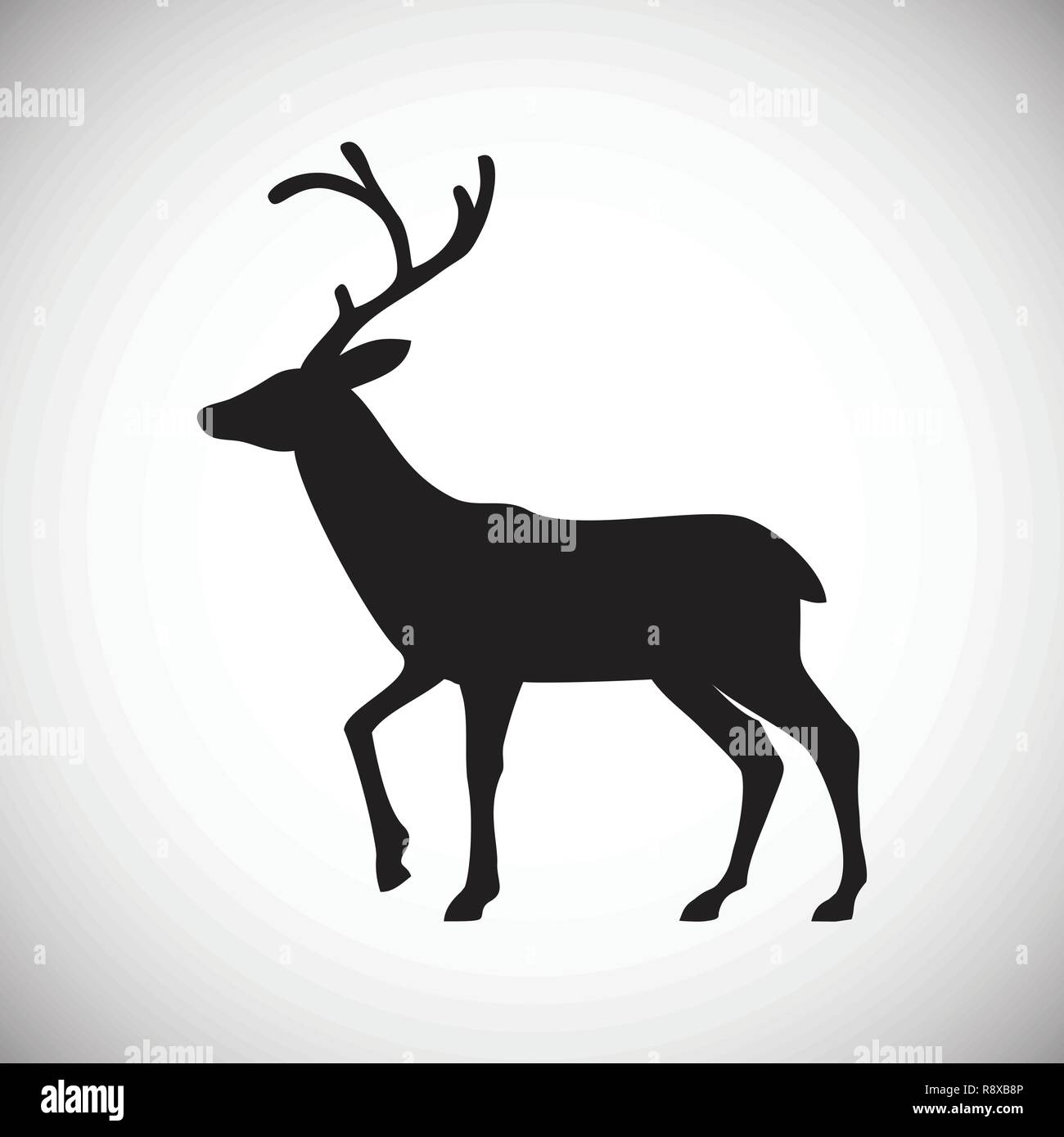 Deer icon on white background for graphic and web design, Modern simple ...