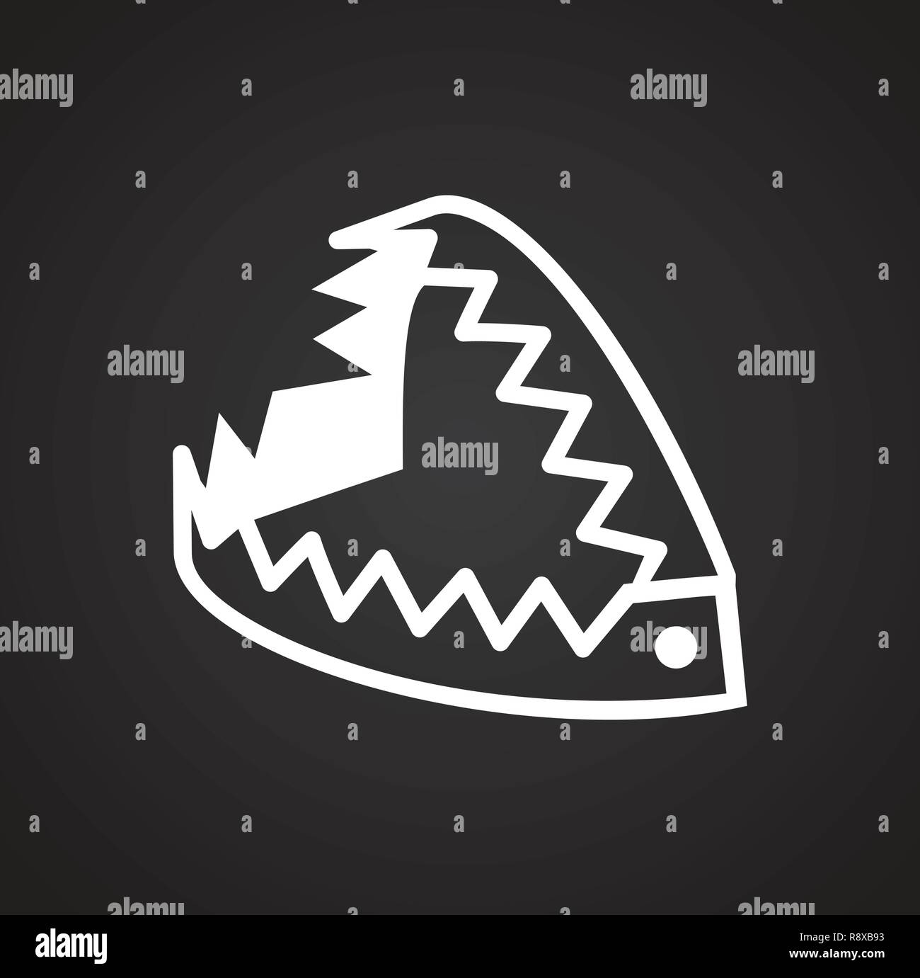 Hunting trap icon on black background for graphic and web design ...