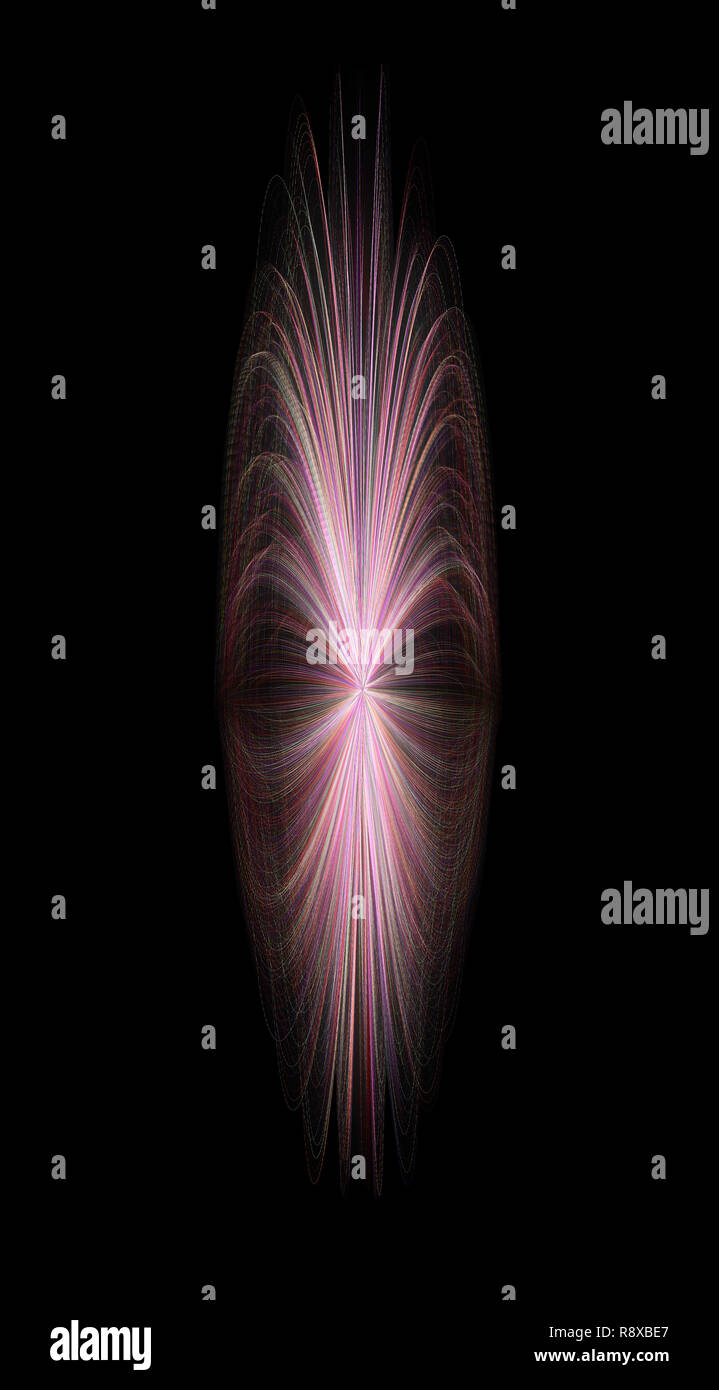 Narrow Shaped African Mask Isolated On Black Background. Spiritualism ...