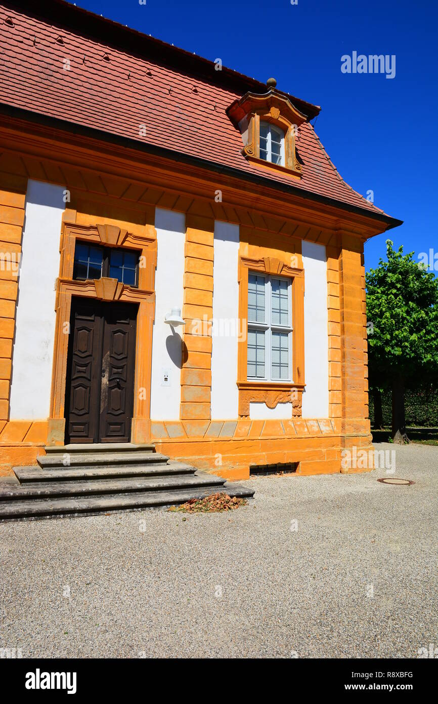 Bamberg, Germany - View of the baroque SCHLOSS SEEHOF palace near the ...