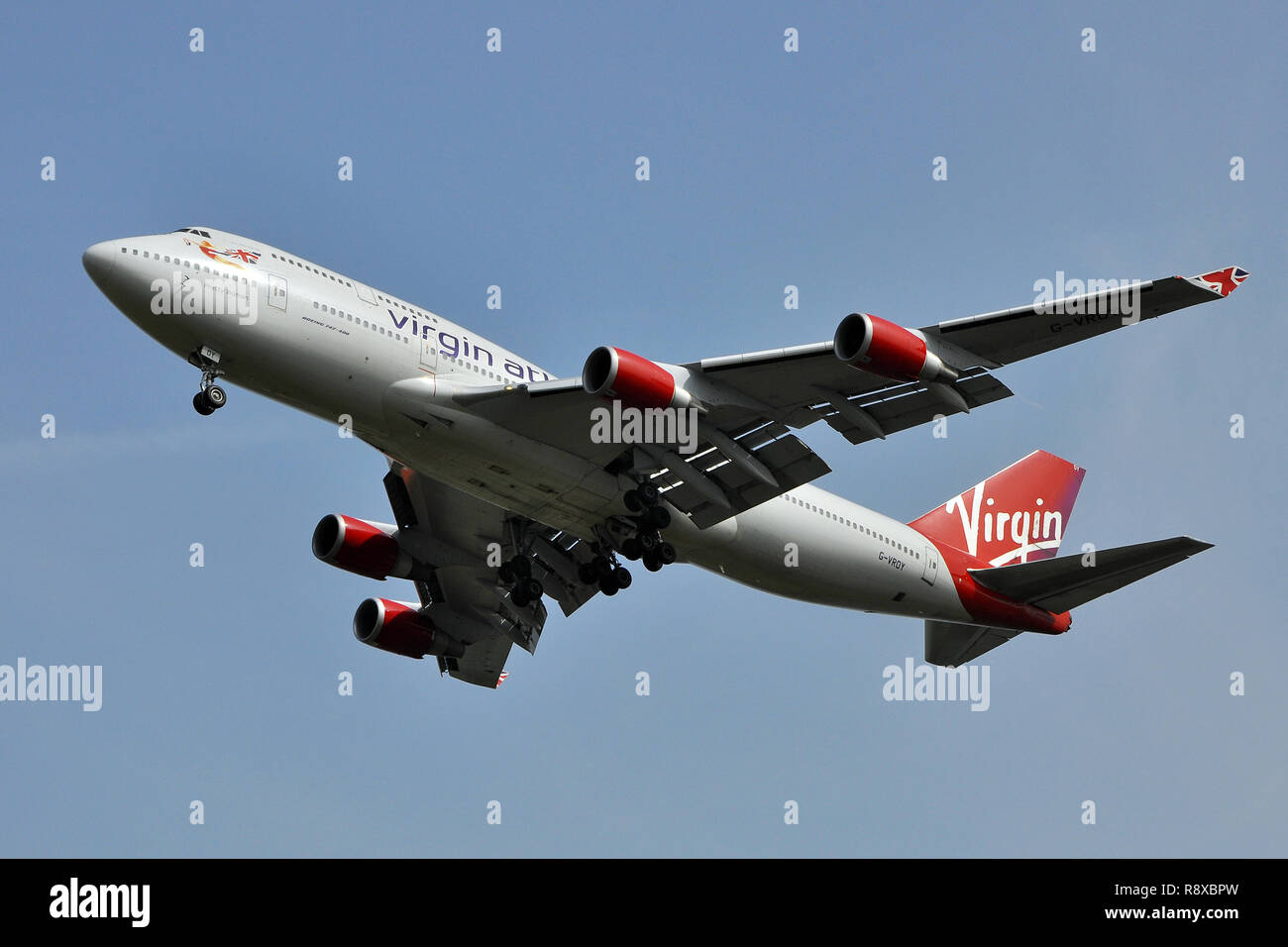 Aeroplane engine virgin hi-res stock photography and images - Alamy