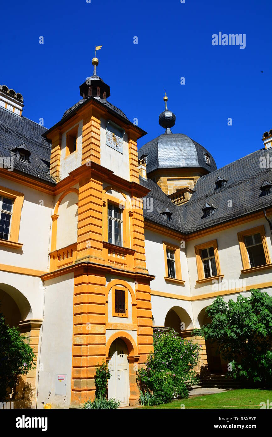 Bamberg, Germany - View of the baroque SCHLOSS SEEHOF palace near the ...