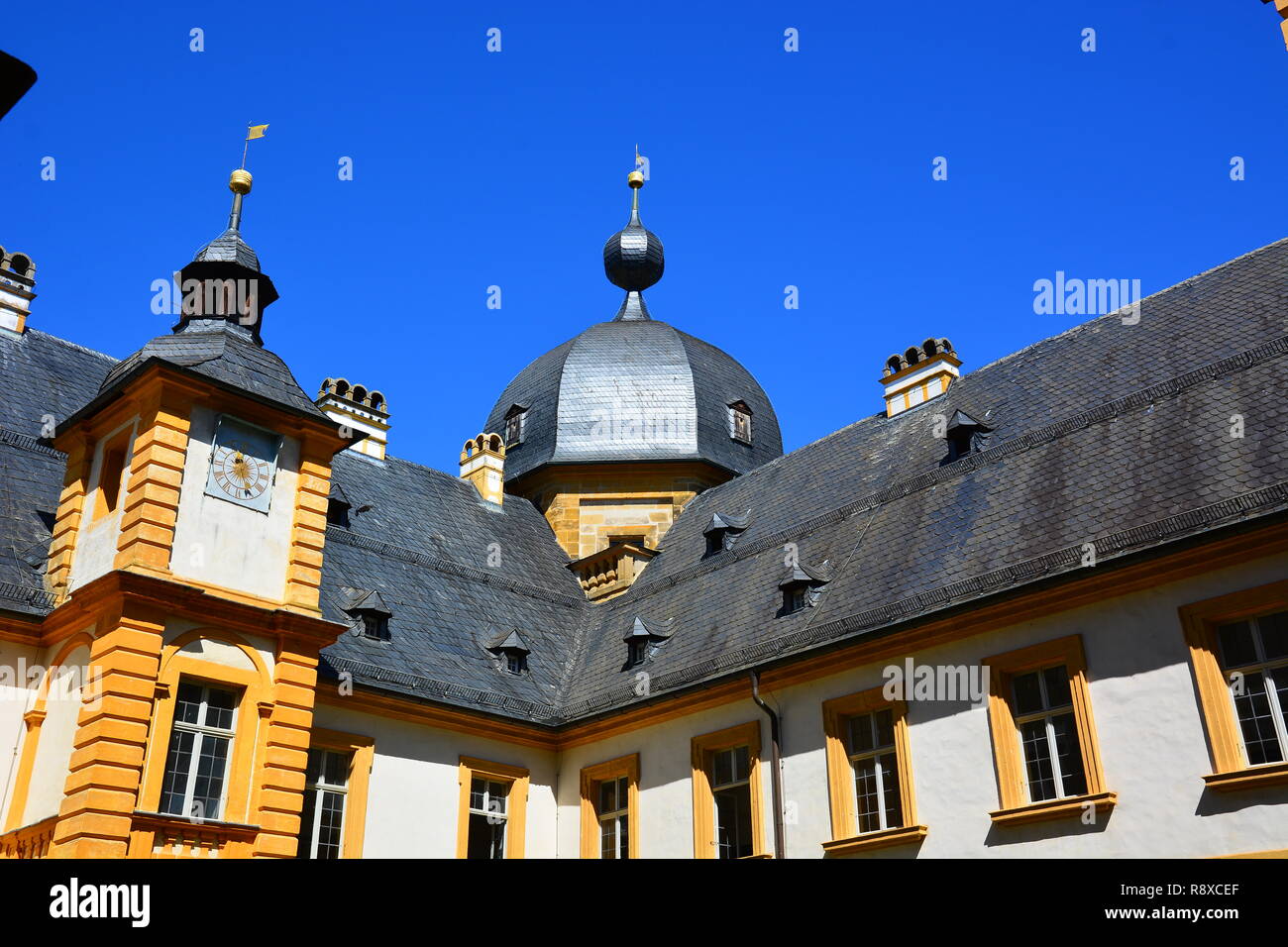 Bamberg, Germany - View of the baroque SCHLOSS SEEHOF palace near the ...