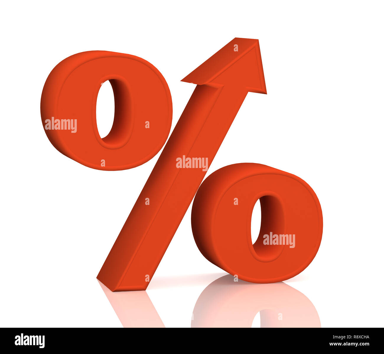 Conceptual image - percent growth Stock Photo - Alamy