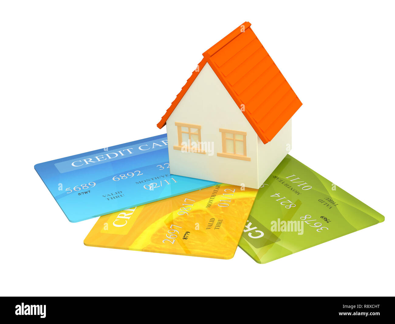 House and credit cards Stock Photo - Alamy