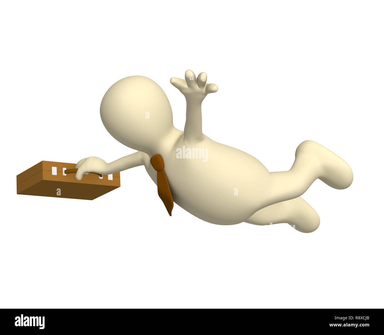 Falling a puppet - businessman Stock Photo - Alamy