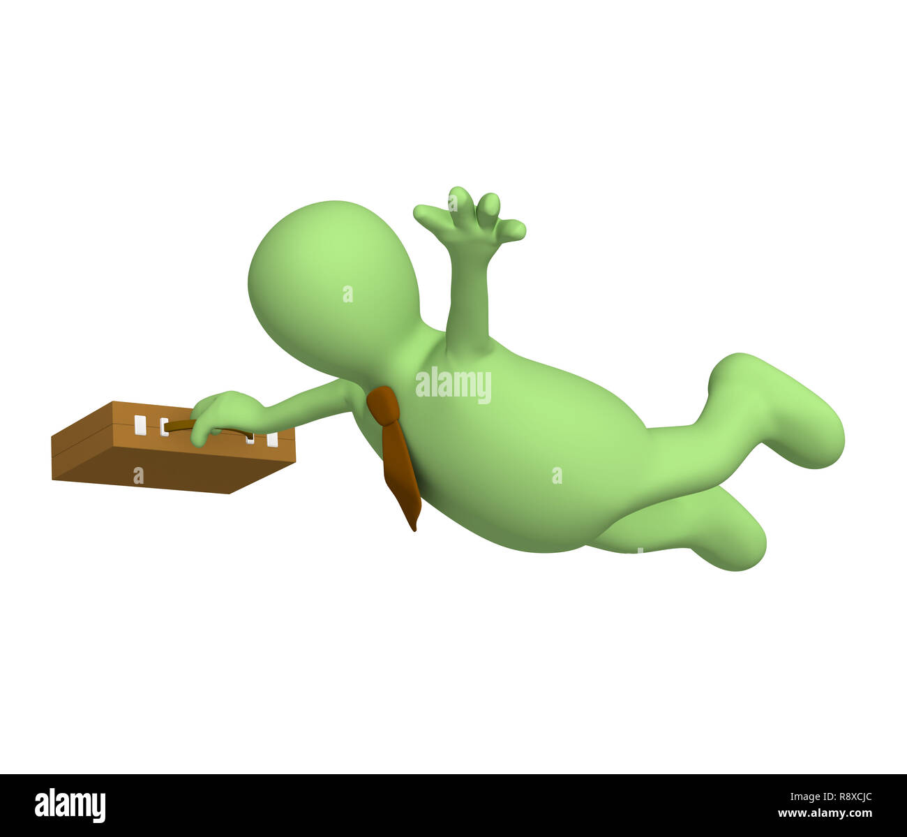 Falling a puppet - businessman Stock Photo - Alamy