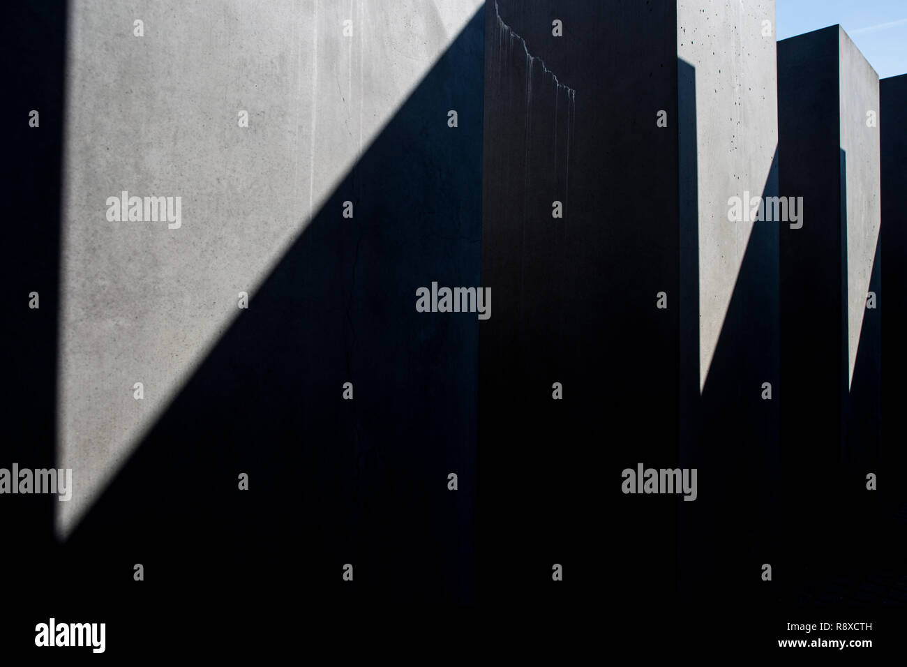 Shadows at the Memorial to the Murdered Jews of Europe, Berlin, Germany ...