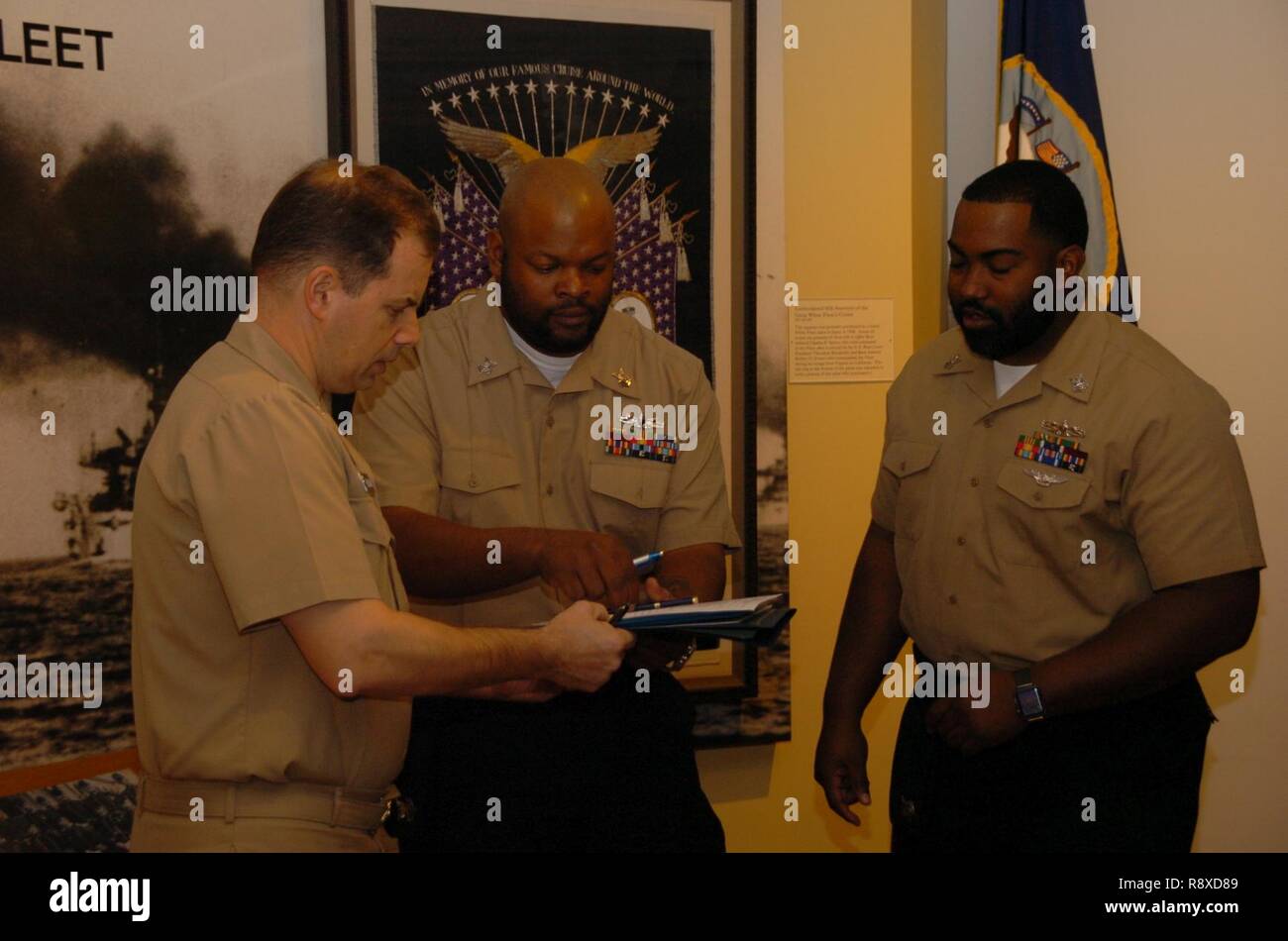 The Hampton Roads Naval Museum proudly hosted a re-enlistment in their ...