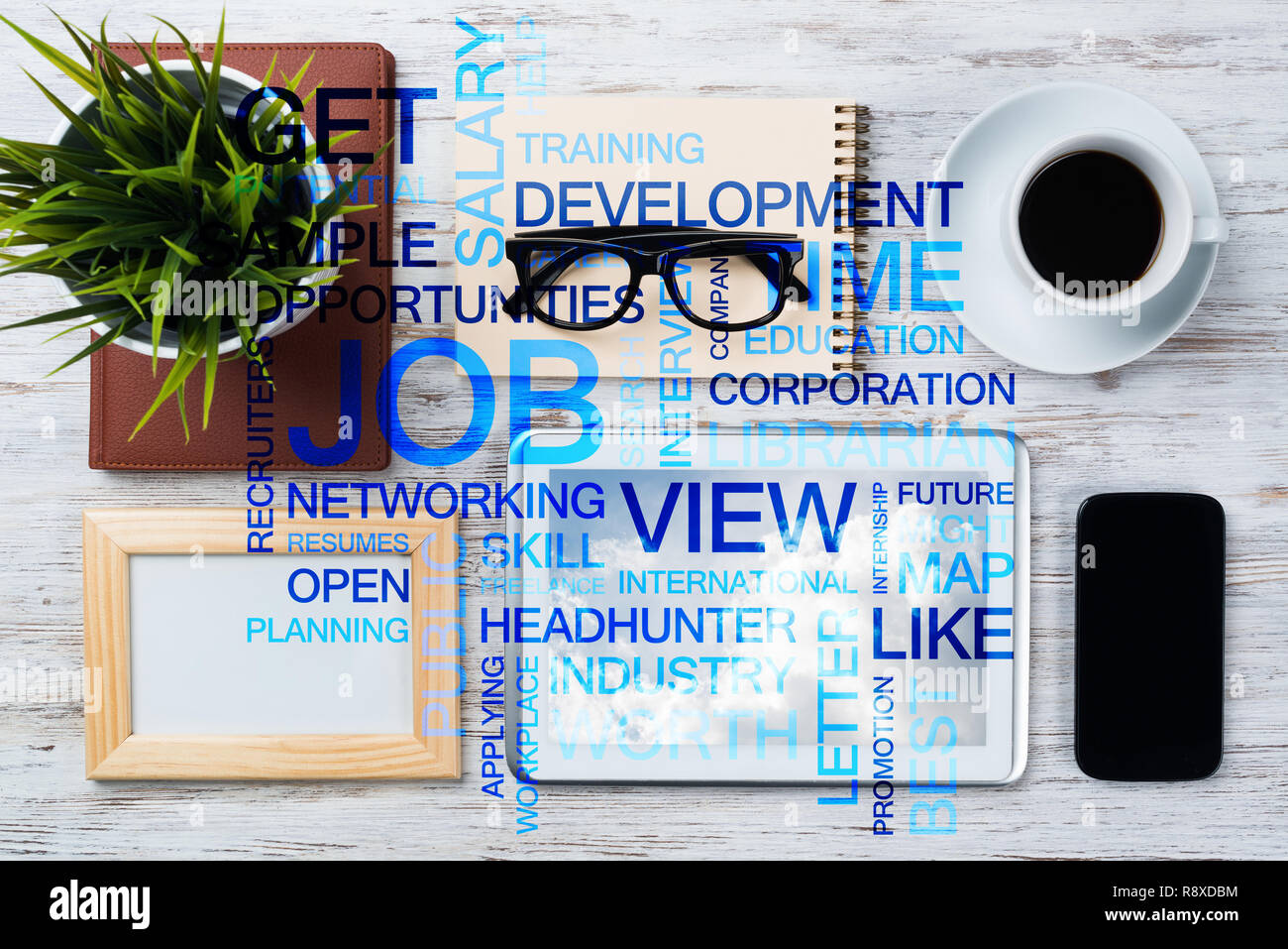 Modern workplace concept Stock Photo - Alamy