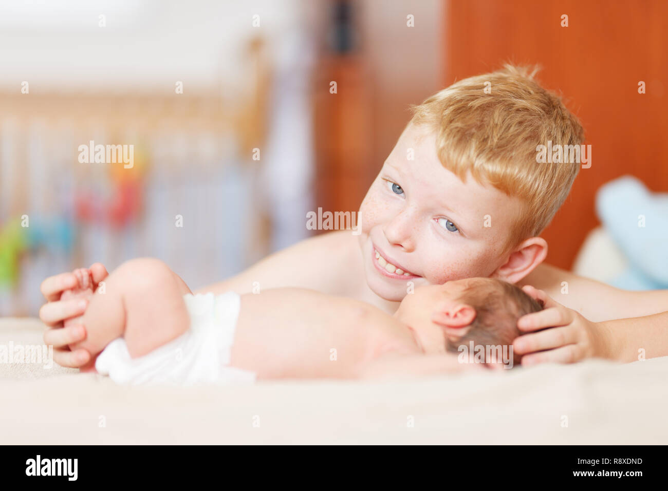 Family siblings health infant baby hi-res stock photography and images ...