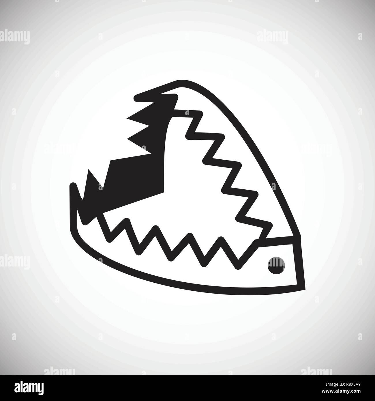 Hunting trap icon on white background for graphic and web design ...