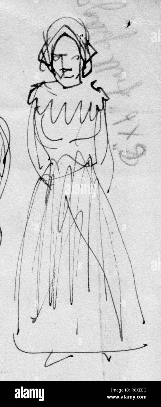 Period costume woman Black and White Stock Photos & Images - Alamy