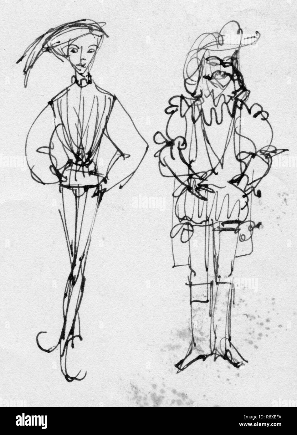 Men in seventeenth century Black and White Stock Photos & Images - Alamy