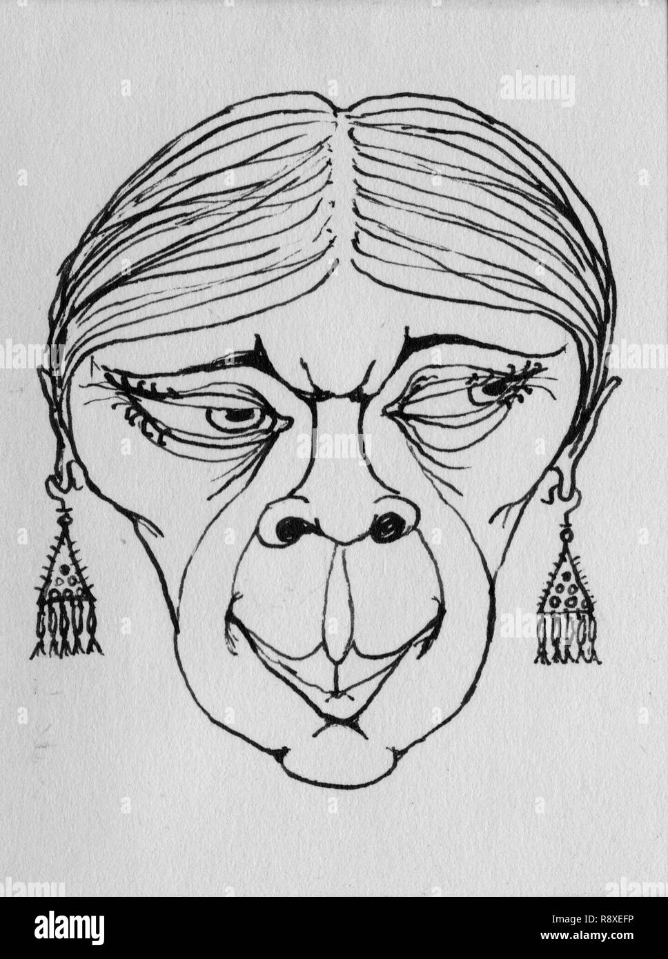 Grotesque face, 1952. Creator: Shirley Markham Stock Photo - Alamy